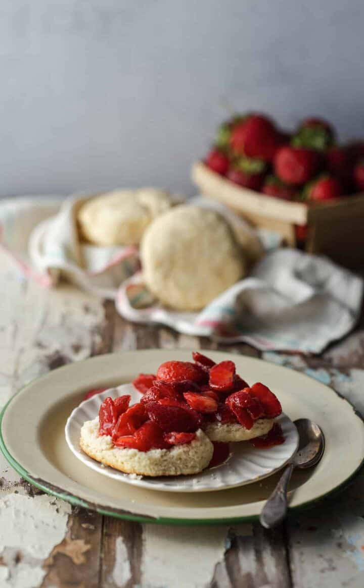 Strawberry Shortcake with Sweet Biscuits - Fresh Flavorful