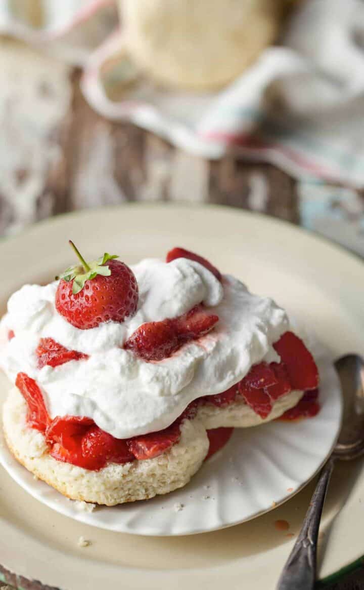 Strawberry Shortcake with Sweet Biscuits - Fresh Flavorful
