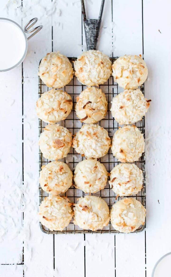 Chewy Coconut Cookies - Fresh Flavorful