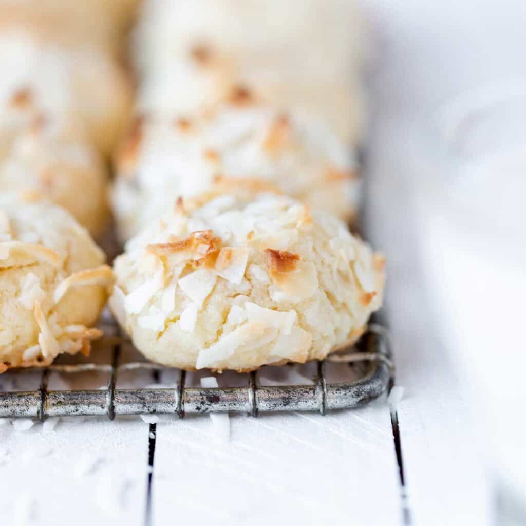 Chewy Coconut Cookies - Fresh Flavorful