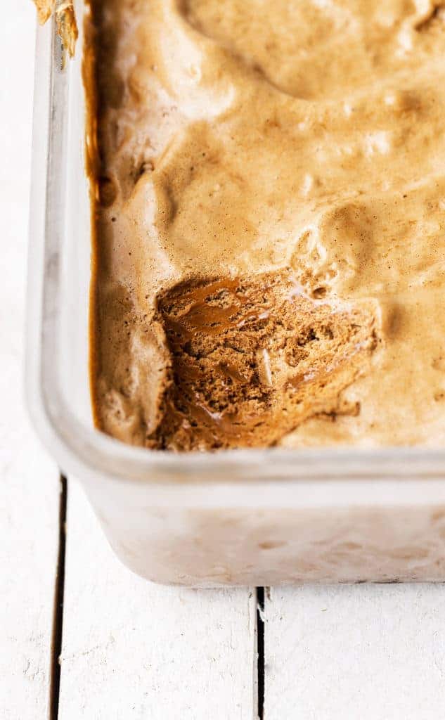 Frozen Coffee Dalgona Ice Cream - Fresh Flavorful