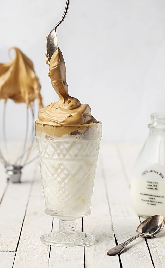 Whipped Coffee Foam Iced Latte - Fresh Flavorful
