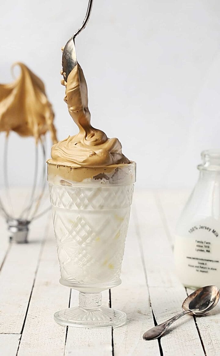 Whipped Coffee Foam Iced Latte - Fresh Flavorful