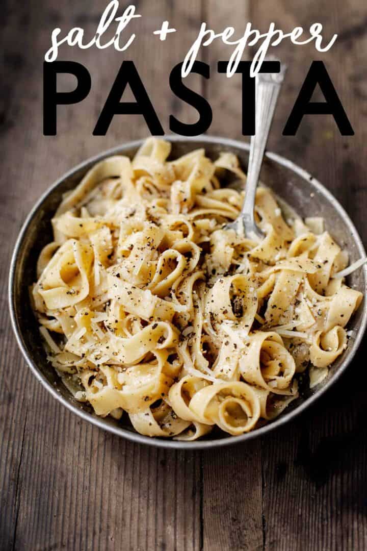 Super Simple Salt and Pepper Pasta Sauce - Fresh Flavorful