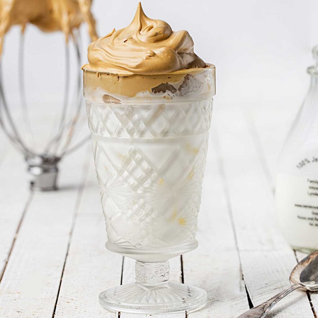 Whipped Coffee Foam Iced Latte - Fresh Flavorful