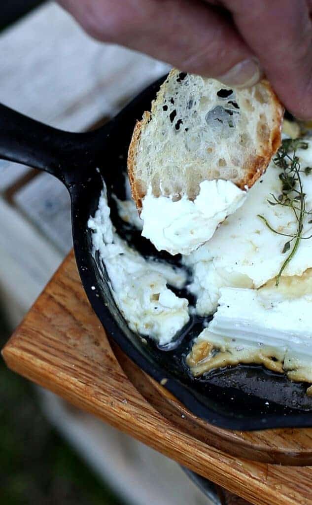 Hot Honey Fire Roasted Feta Dip - Fresh Flavorful