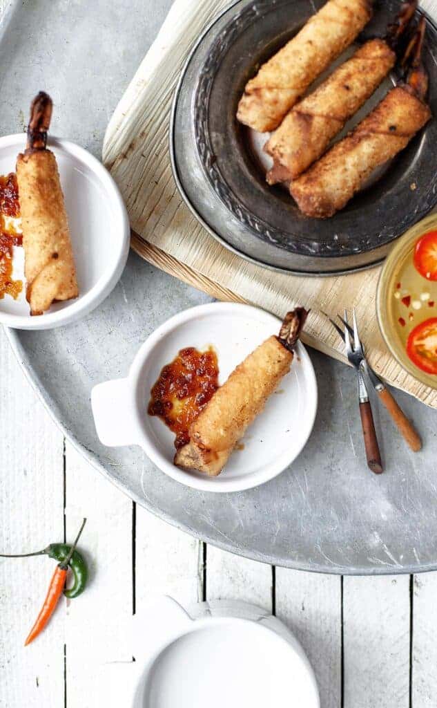 Sweet Spicy Firecracker Shrimp Rolls - Fresh Flavorful