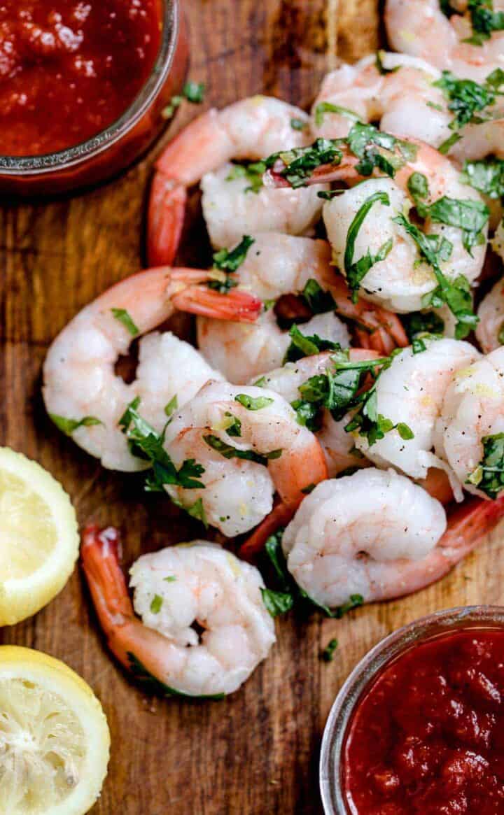 Lemon Herb Shrimp Cocktail - Fresh Flavorful