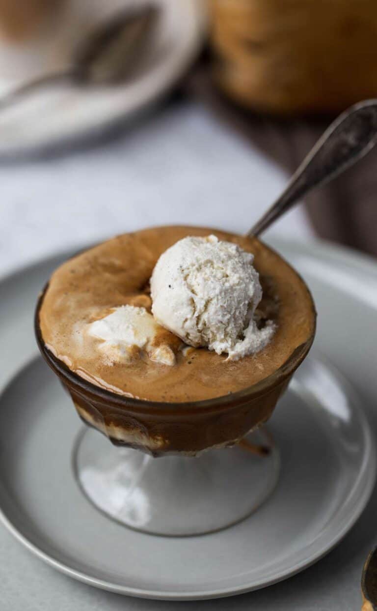 Frozen Coffee Dalgona Ice Cream - Fresh Flavorful