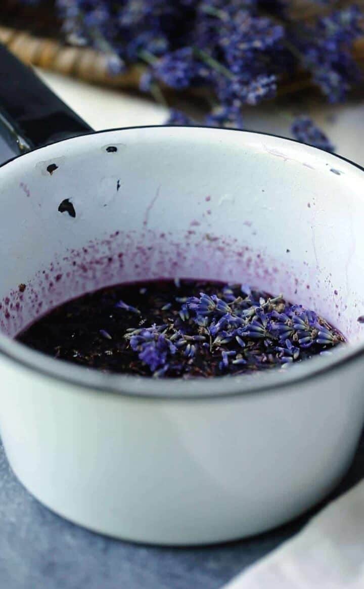 Lavender Blueberry Simple Syrup - Fresh Flavorful
