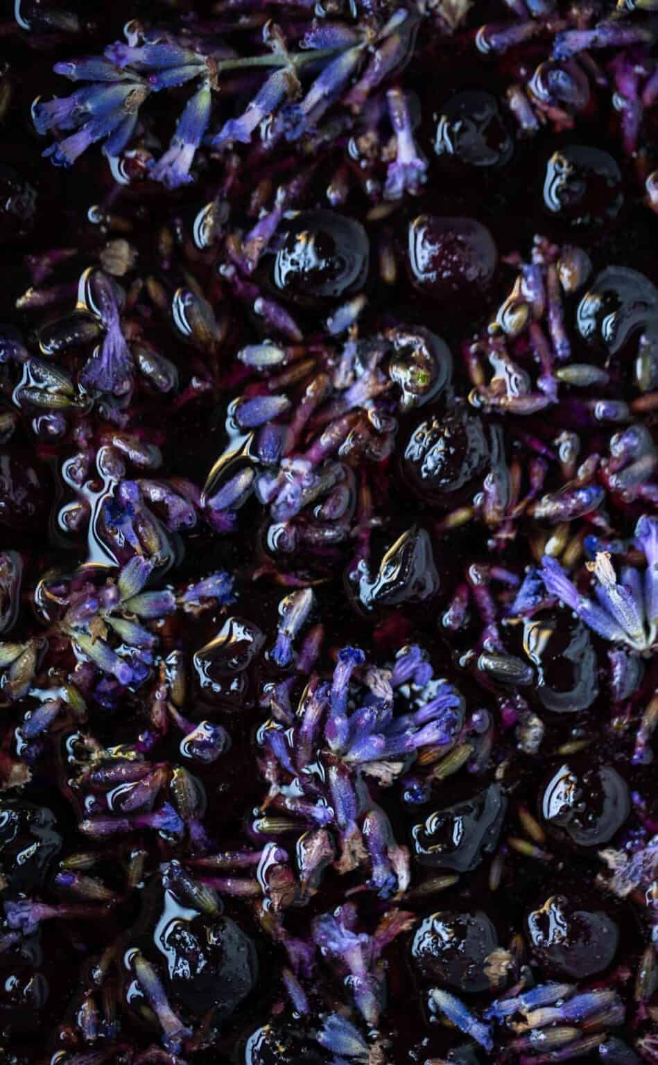 Lavender Blueberry Simple Syrup - Fresh Flavorful