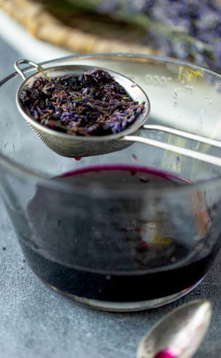 Lavender Blueberry Simple Syrup - Fresh Flavorful