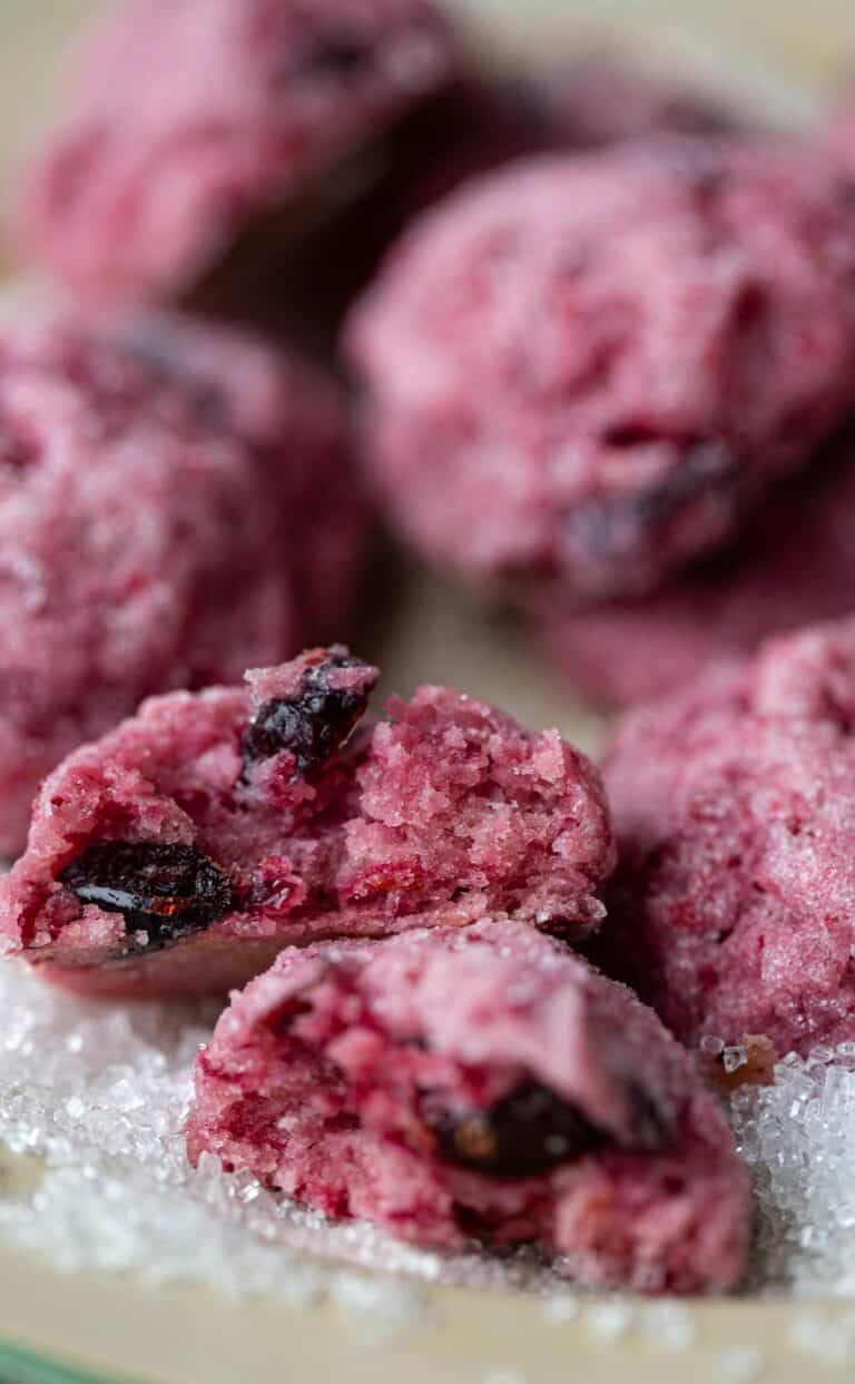 Sparkling Sugarplum Cranberry Cookies - Fresh Flavorful