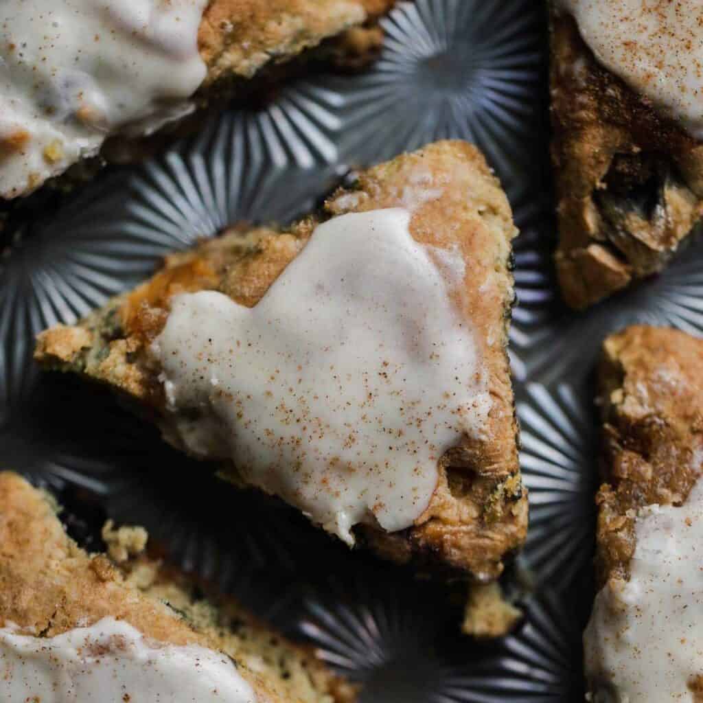 Soft Brown Sugar Blueberry Scones - Fresh Flavorful