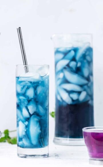 Color Changing Blue Butterfly Pea Tea with Mint - Fresh Flavorful