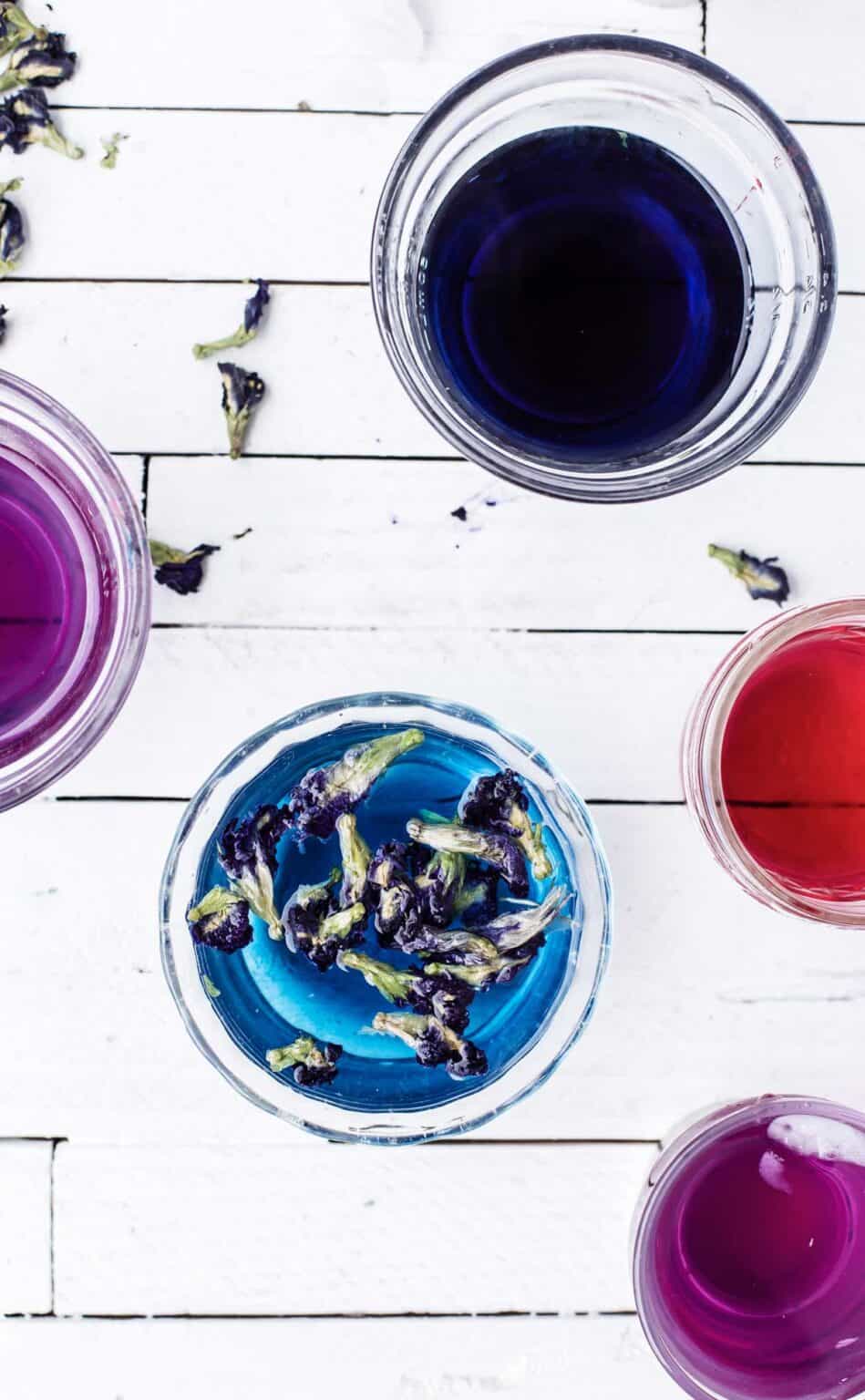 Color Changing Blue Butterfly Pea Tea with Mint - Fresh Flavorful