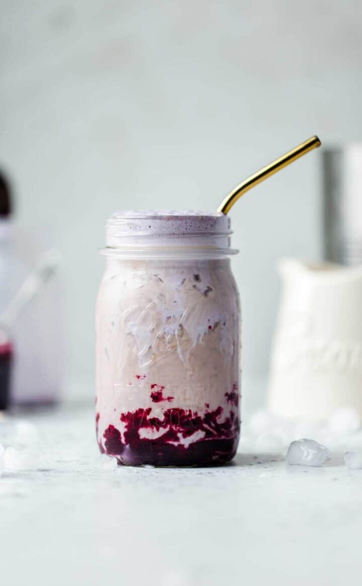 Iced Cinnamon Brown Sugar Blueberry Coffee - Fresh Flavorful