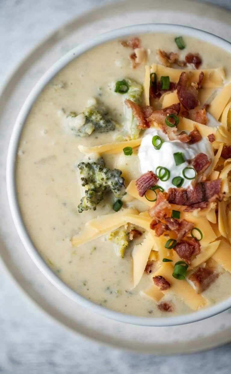 Loaded Cheesy Potato Soup - Fresh Flavorful