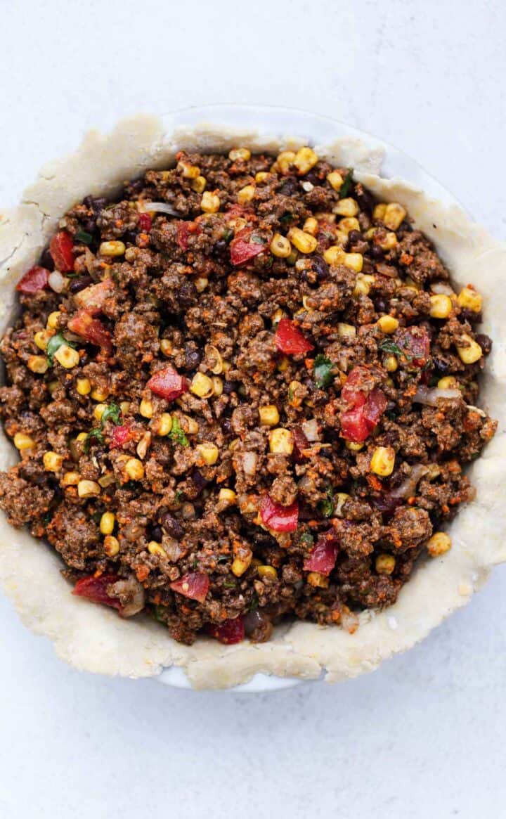 Ground Beef Empanada Pie - Fresh Flavorful